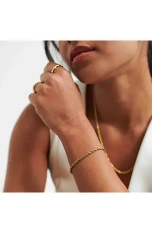 D.LOUISE Twisted Rope Link Chain Bracelet