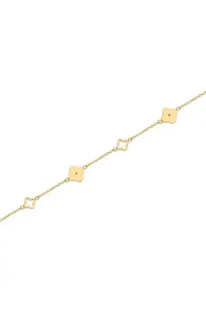 D.LOUISE D. Louise Multi Clover Link Bracelet