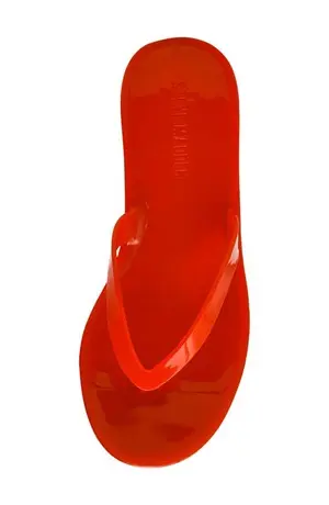 Steve Madden Jella Platform Wedge Flip Flop - Red
