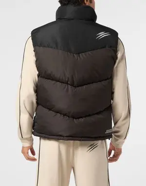 PLEIN SPORT Puffer Jacket Vest - Black