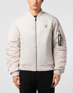 PLEIN SPORT Padded Bomber Jacket - Beige