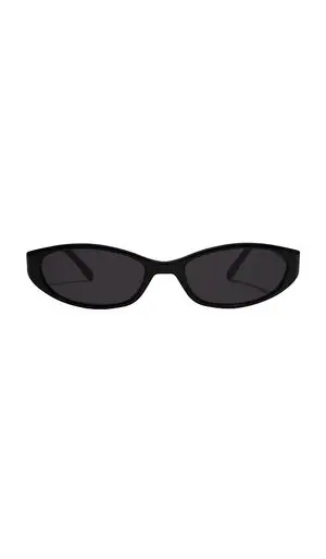 SHEVOKE Acetate Oval Sunglasses With Uv Protection - Black