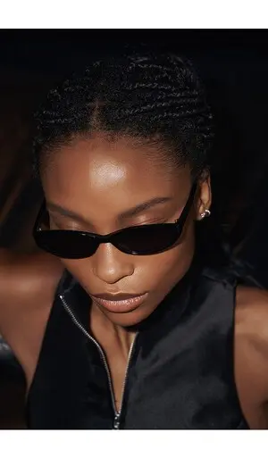 SHEVOKE Acetate Oval Sunglasses With Uv Protection