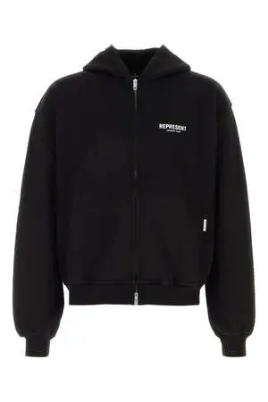 REPRESENT Cotton Sweatshirt - Black