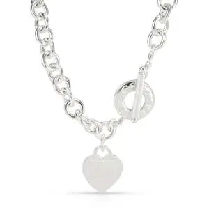 Tiffany & Co. Sterling Silver Heart Tag Necklace - Sterling_silver