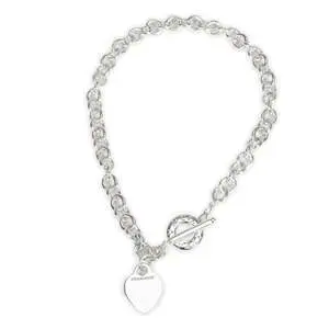 Tiffany & Co. Sterling Silver Heart Tag Necklace