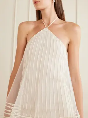 Jacquemus Epi Embroidered Tulle Maxi Dress