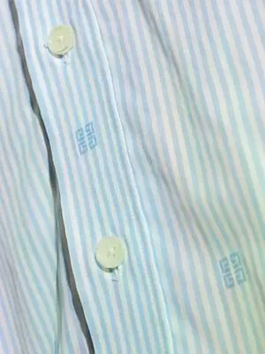 Givenchy Striped Short-sleeved Cotton Shirt