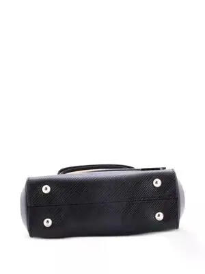 LOUIS VUITTON Cluny Top Handle Bag Epi Leather Mini Satchel - Black
