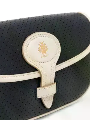 Bally Perforated Leather Crossbody Bag