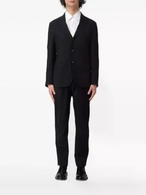 Eleventy Single-breasted Wool Suit - Black