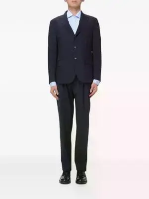 Eleventy Single-breasted Wool-blend Suit - Blue