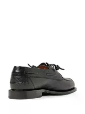 Dsquared2 Grainy Texture Boat Shoes