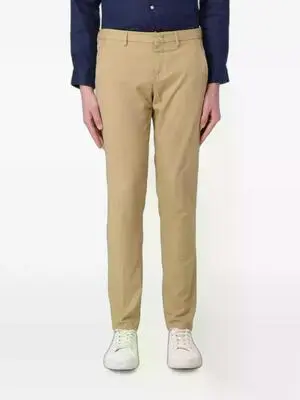 PT TORINO Slim Cut Button-fastening Trousers - Neutrals