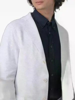 Eleventy Single-breasted Piqué-jersey Blazer