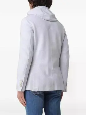 Eleventy Single-breasted Piqué-jersey Blazer