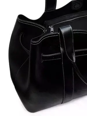 Calvin Klein Shoulder Bag With Buckle Detail - Black
