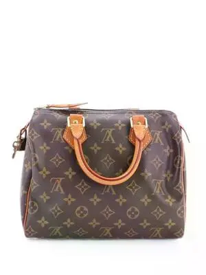 LOUIS VUITTON Speedy 25 Satchel Handbag Monogram Canvas - Brown