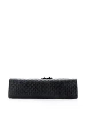 Gucci Emily Chain Flap Bag Microssima Leather Shoulder Bag