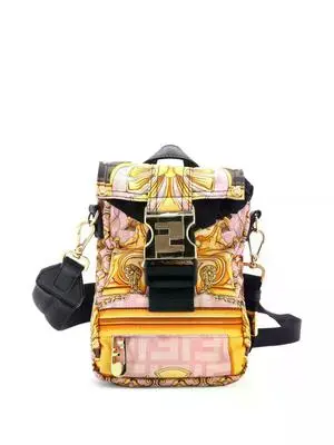 Fendi X Versace Fendace Zucca Nylon Mini Backpack