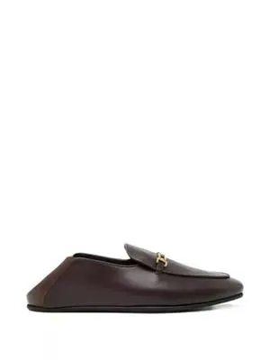 Bally Dark Smooth Grain Loafers