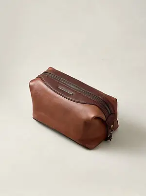 Overland Fairfield Leather Dopp Kit - Tan