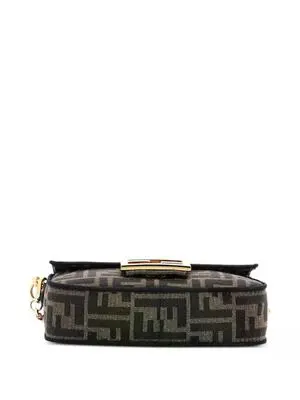 Fendi Baguette Nm Bag Zucca Canvas Mini Crossbody Bag - Brown
