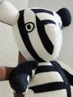 THE ELDER STATESMAN Elder Striped Cashmere Teddy Bear
