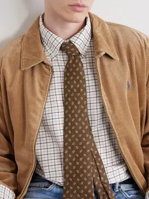 Polo Ralph Lauren 8cm Paisley-print Linen Neck Tie - Brown