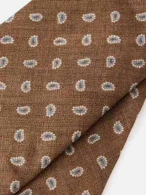 Polo Ralph Lauren 8cm Paisley-print Linen Neck Tie - Brown