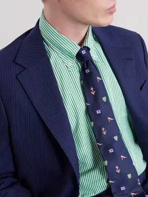 Polo Ralph Lauren 8cm Embroidered Silk Tie