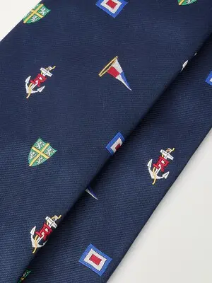 Polo Ralph Lauren 8cm Embroidered Silk Tie