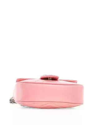 Gucci Matelassé Leather Super Mini Crossbody Bag - Pink