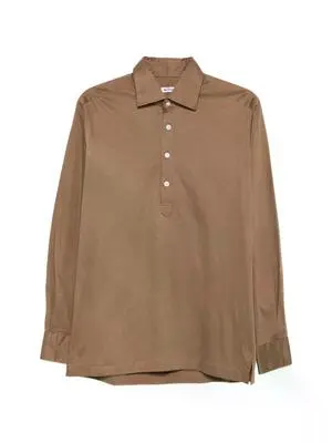 Kiton Buttoned Polo Shirt - Brown