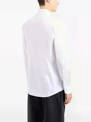 Emporio Armani Long-sleeve Stretch-cotton Shirt