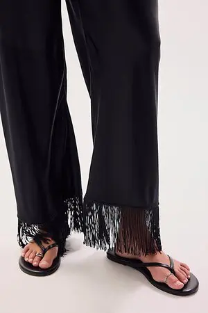 ARTLESS Blair Fringe Pants - Black