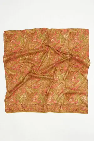 ANCHAL Vintage Silk Square Scarf No. 260210