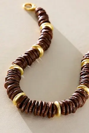FREE-EST,ALV Free-est X Alv Gill Beaded Necklace - Cocoa
