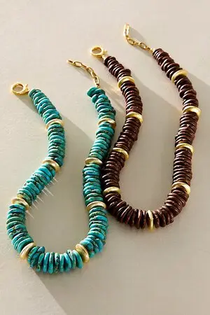 FREE-EST,ALV Free-est X Alv Gill Beaded Necklace - Cocoa