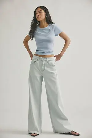 Free People We The Free Alter Ego Wide-leg Twisted Jeans - Reality Check
