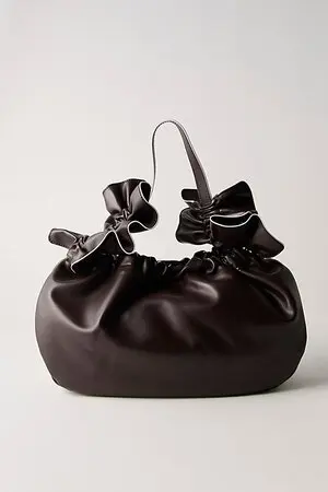 OPÉRASPORT Shila Vegan Leather Bag With Ruffle Detailing