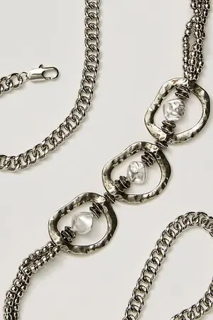 Free People Imperfect Pearl Chain Belt