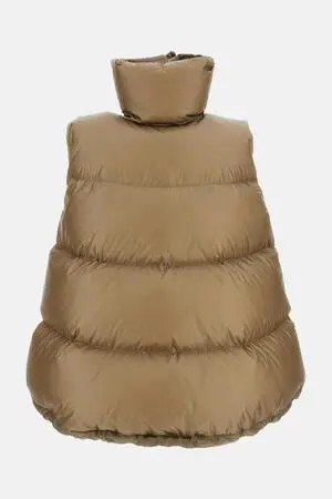 Sacai Padded High-neck Vest - Beige