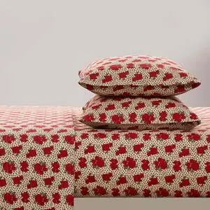 Juicy Couture Printed Microfiber Sheet Set - Rose Leopard