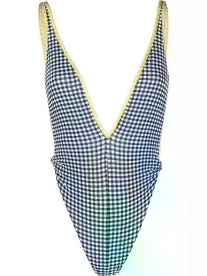 DIESEL® Gingham Check Swimsuit - Blue