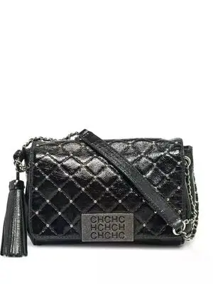 Carolina Herrera Pearl-embellished Shoulder Bag - Black