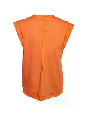 Kenzo Cap Sleeve V-neck Blouse