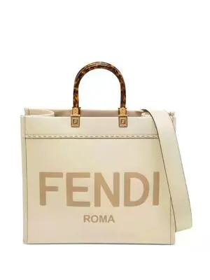 Fendi Medium Sunshine Tote Bag - Neutrals