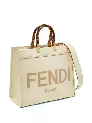 Fendi Medium Sunshine Tote Bag - Neutrals