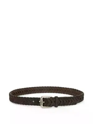Etro Woven Suede Belt - Brown
